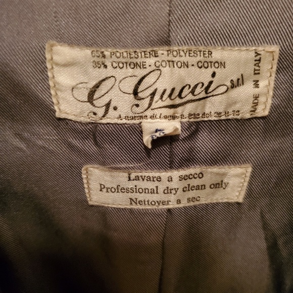 Gucci | Jackets & Coats | Vintage Gucci Raincoat Two Buttons Missing On ...